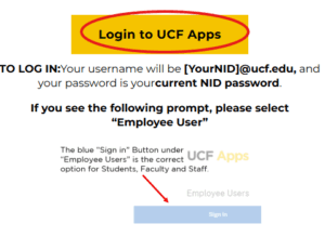 How to Log into UCF APPS - Office of Instructional Resources